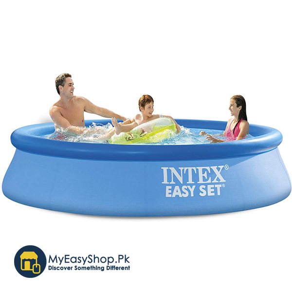 Buy INTEX Easy Set Inflatable Puncture Resistant Pool (10 Feet X 24 ...
