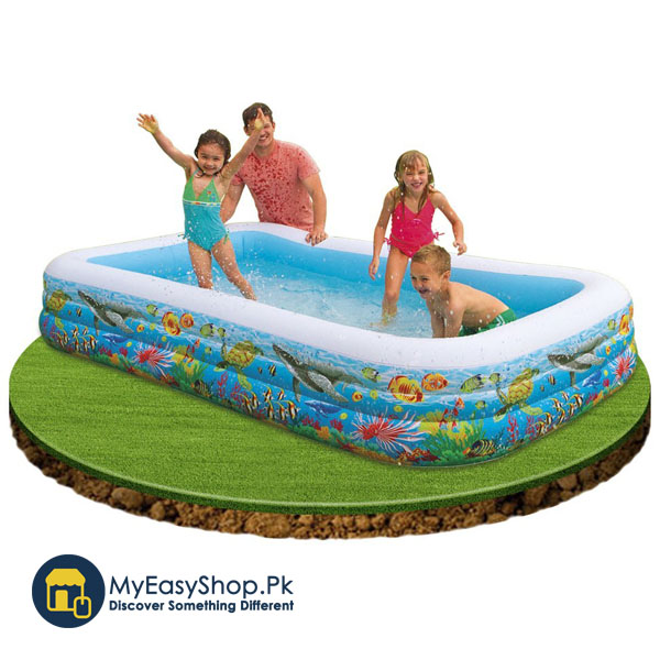 Buy INTEX Swim Center Tropical Reef Family pool ( 120 x 72 x 22 Feet ...