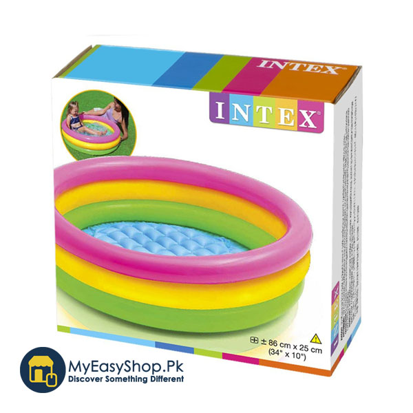 Buy Intex Inflatable Baby Swimming Pool (2.8 Feet x 10 Inch) Age 1 ...