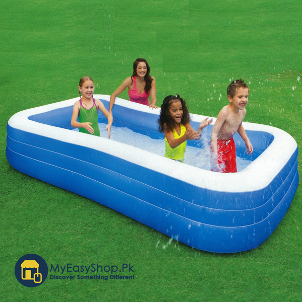 Buy Intex Rectangular Swim Center Family Swimming Pool (10 x 6 x 1.8 ...
